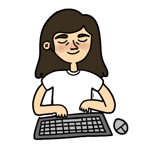 Animated Typing Cartoon