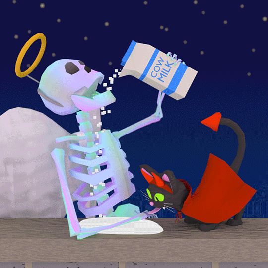 The 10 Most Popular Skeleton GIFs From jjjjjohn by Halloween | GIPHY