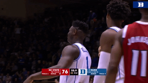 Zion Williamson GIF by Duke Men's Basketball - Find & Share on GIPHY