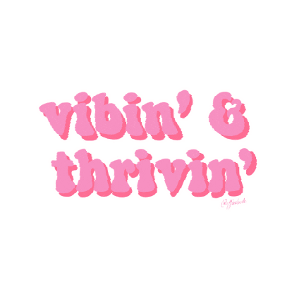 Vibin Thrivin Sticker by Offbeat! for iOS & Android | GIPHY