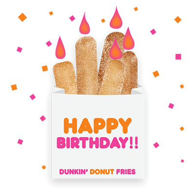 Happy Birthday Donuts Sticker by Dunkin’ for iOS & Android | GIPHY