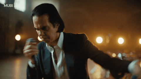 Nick Cave Concert GIF by MUBI - Find & Share on GIPHY