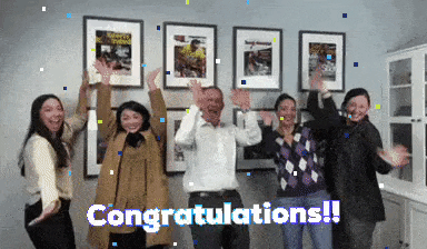 Congratulations GIF by thechriskennedyteam - Find & Share on GIPHY