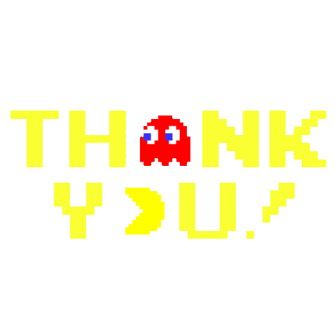 Thank U Sticker by PAC-MAN™ for iOS & Android | GIPHY