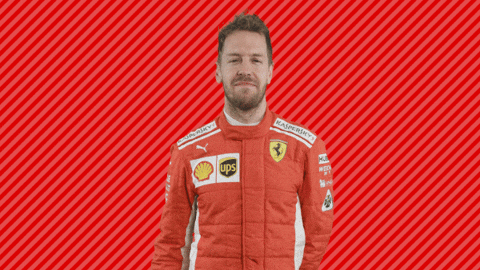 Happy Sebastian Vettel GIF by Formula 1 - Find & Share on GIPHY