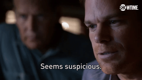 Suspicious Reaction Gif