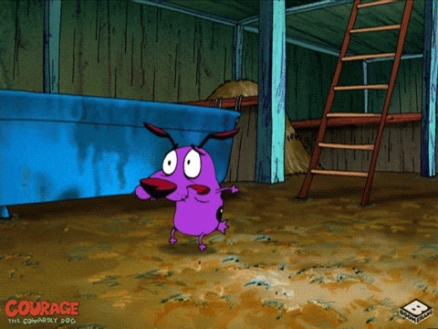 Courage The Cowardly Dog Meme Scary