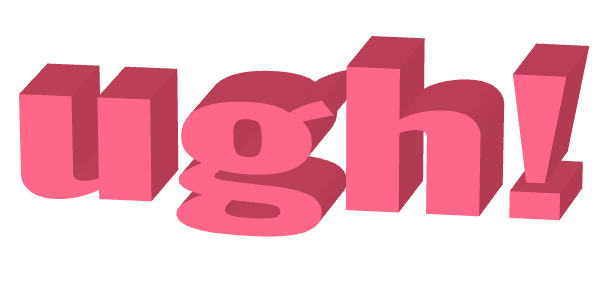 Word Ugh Sticker by Justin for iOS & Android | GIPHY