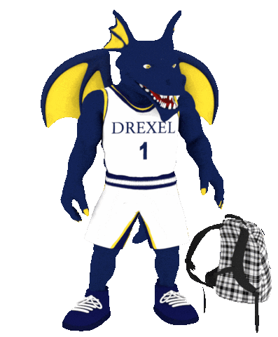 Drexel Dragons Looks Sticker by AFFOA for iOS & Android | GIPHY