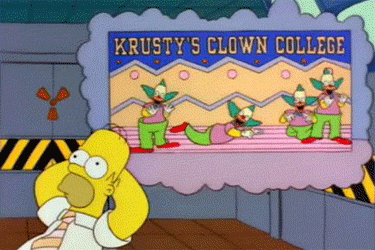 Krusty-the-clown-college GIFs - Get the best GIF on GIPHY