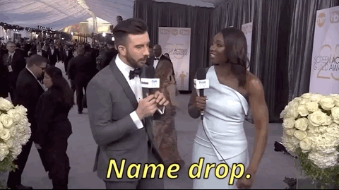 Name Drop GIF by SAG Awards - Find & Share on GIPHY