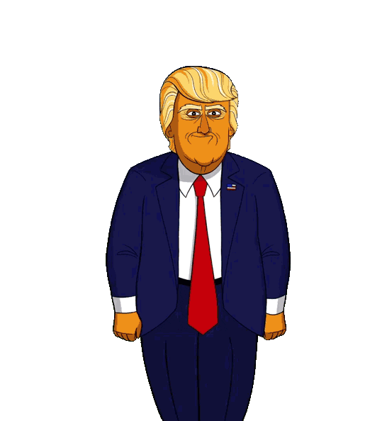 Donald Trump Yes Sticker by Our Cartoon President for iOS & Android | GIPHY