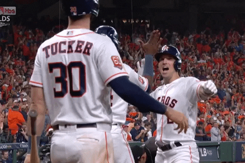 Excited Houston Astros GIF by MLB - Find & Share on GIPHY