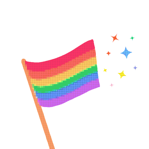 Flag Day Rainbow Sticker by wklondon for iOS & Android | GIPHY