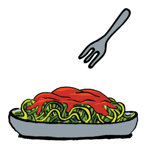 Pasta Spaghetti Sticker by Inspiralized for iOS & Android | GIPHY