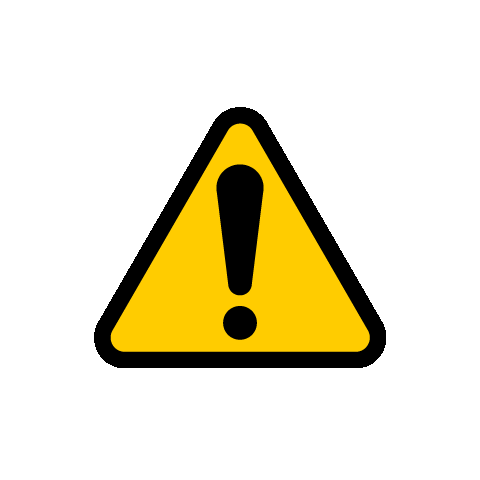 Danger Symbol Sticker for iOS & Android | GIPHY