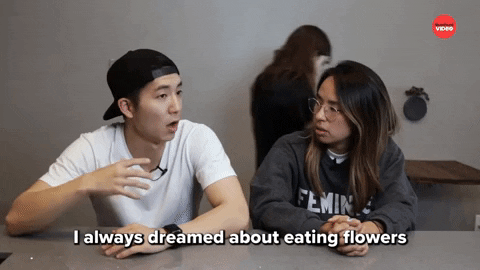 Eating-flowers GIFs - Get the best GIF on GIPHY