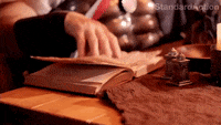 Someone Closing A Book Gif