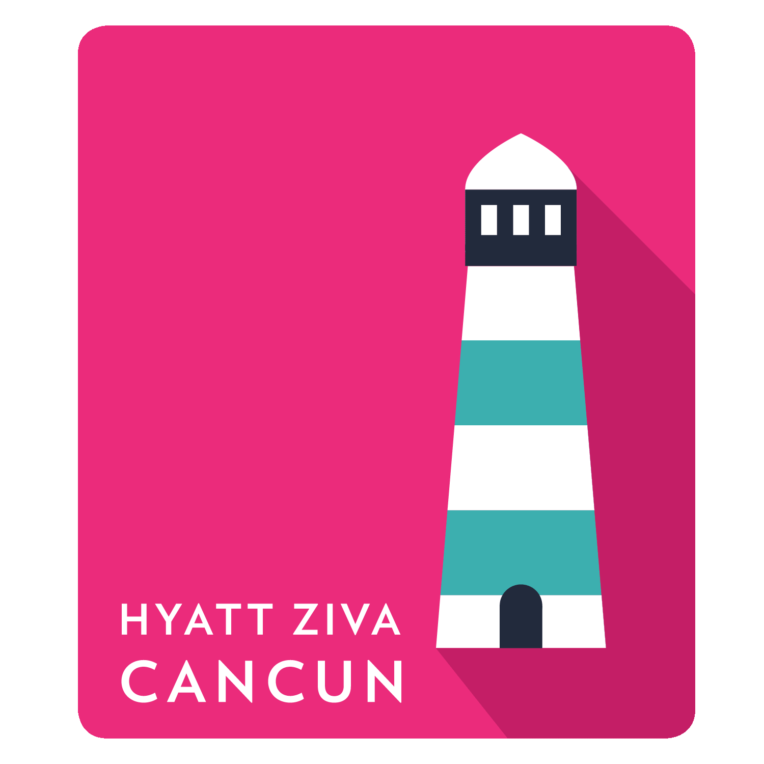Hyatt Ziva Lighthouse Sticker by Playa Hotels & Resorts for iOS ...
