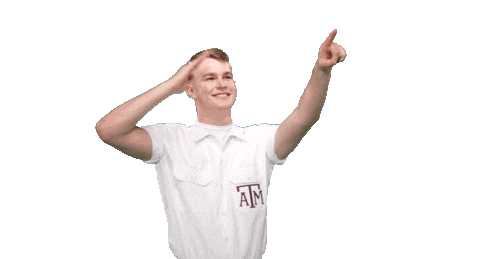 Aggies Gig Em Sticker by Texas A&M University for iOS & Android | GIPHY