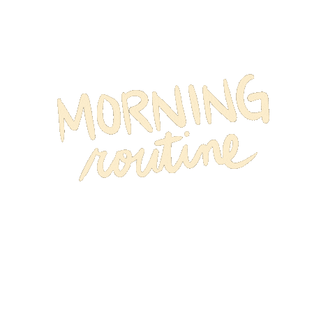 Morning Routine Sticker by YŌBI for iOS & Android | GIPHY