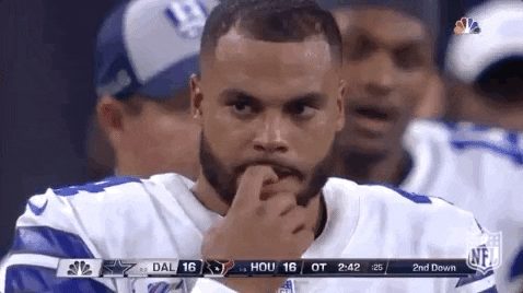 Nervous Dallas Cowboys GIF by NFL - Find & Share on GIPHY