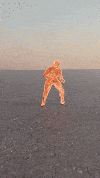 Burning Person Gif