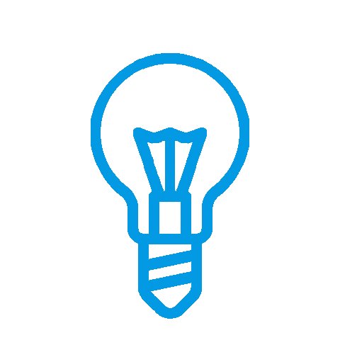 Animated Blinking Light Bulb