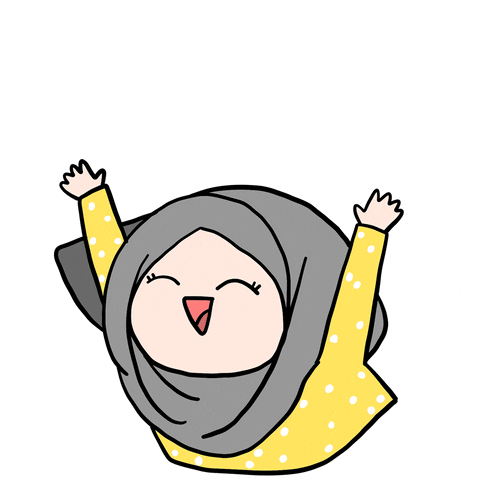 Cute Muslimah Animation Gif