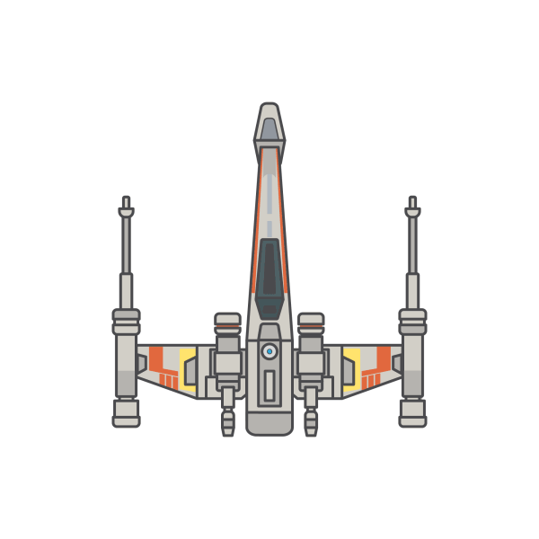 Star Wars Loop Sticker by Dave Gamez for iOS & Android | GIPHY