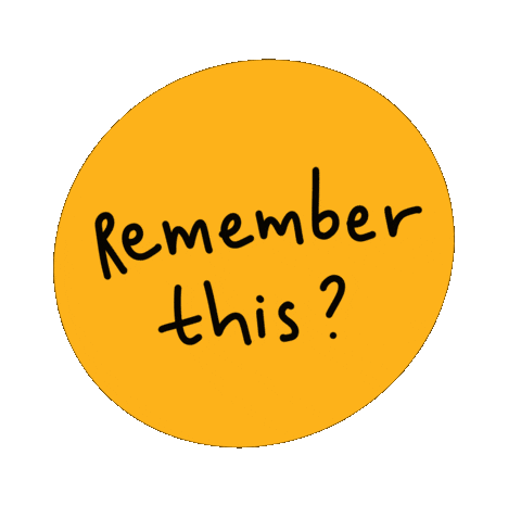 Remember Old Friends Sticker by Demic for iOS & Android | GIPHY
