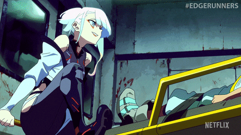 Kicking Take This GIF by Cyberpunk: Edgerunners - Find & Share on GIPHY