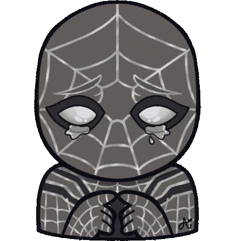 Sad Spider-Man Sticker for iOS & Android | GIPHY