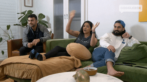 Watching Tv GIF by Gogglebox Australia - Find & Share on GIPHY