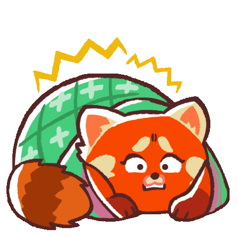 Red Panda Scared Gif