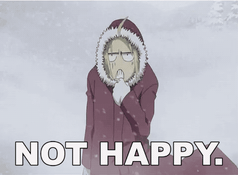 , snow, winter, cold, freezing, not happy, snowstorm, polar vortex, too ...