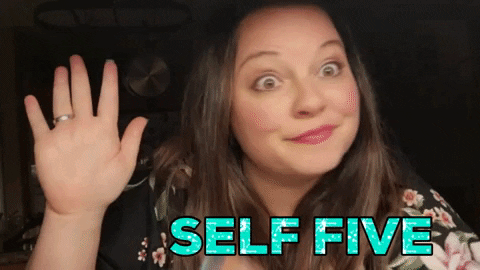 High Five GIF by Tracey Matney - Victory Points Social - Find & Share ...