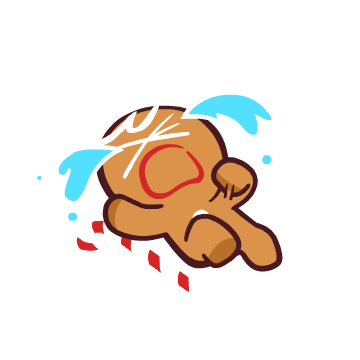 Gingerbread Man Crying Sticker by cookierun for iOS & Android | GIPHY