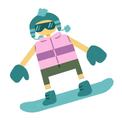 Snow Snowboarding Sticker for iOS & Android | GIPHY