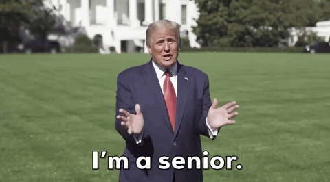 Trump Im A Senior GIFs - Get the best GIF on GIPHY