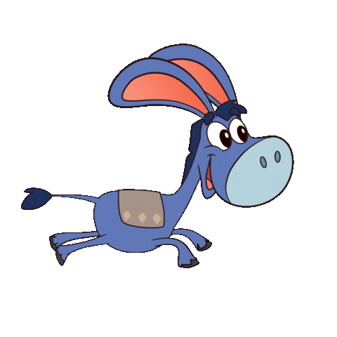 Cartoon Donkey Sticker by TRT for iOS & Android | GIPHY