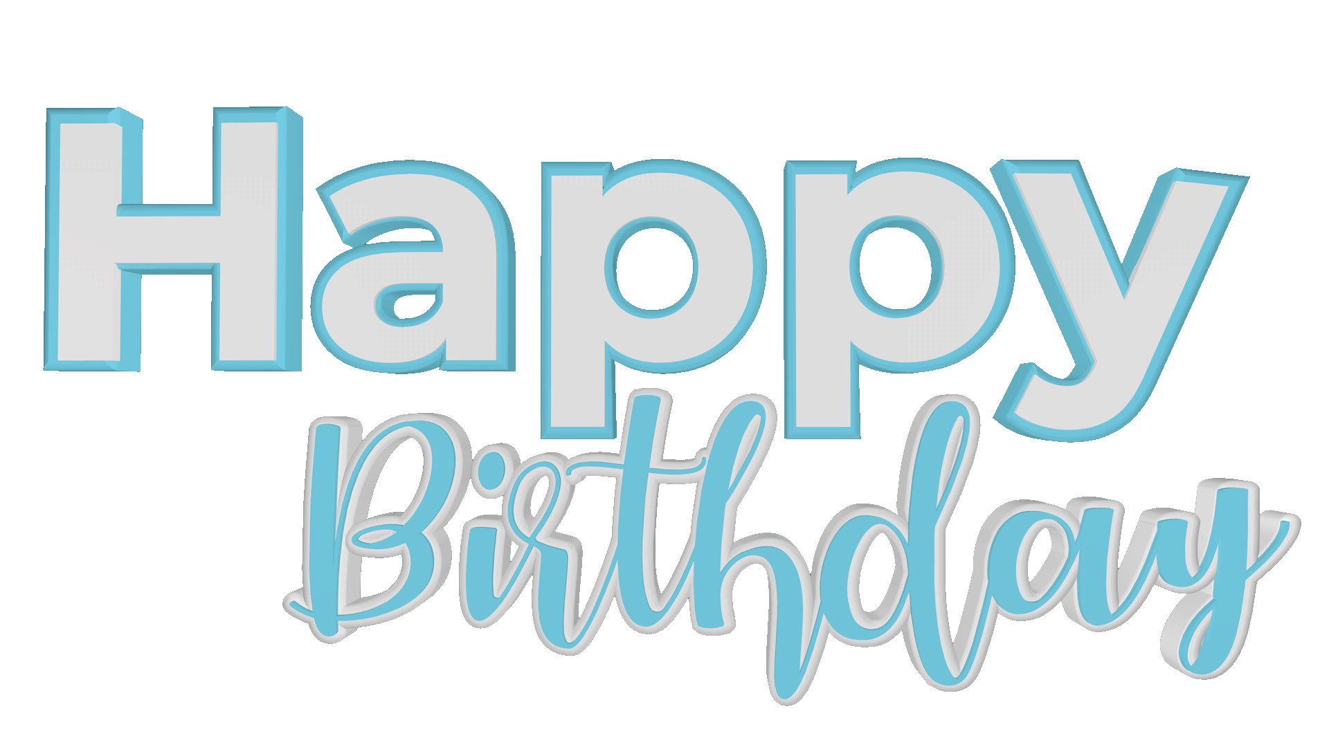 Transparent Happy Birthday