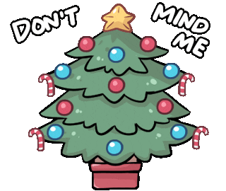 Sneaking Christmas Tree Sticker by Jin for iOS & Android | GIPHY