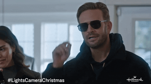 Christmas Wink GIF by Hallmark Channel - Find & Share on GIPHY