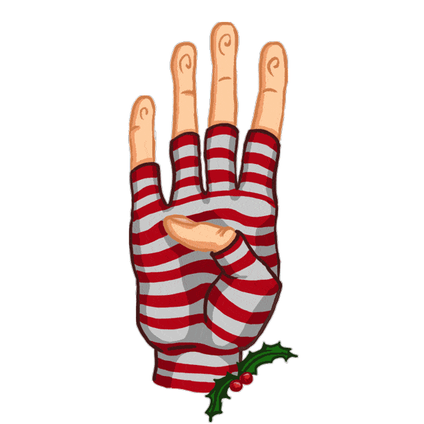 Christmas Hand Gestures by Stickerpacks.design | GIPHY