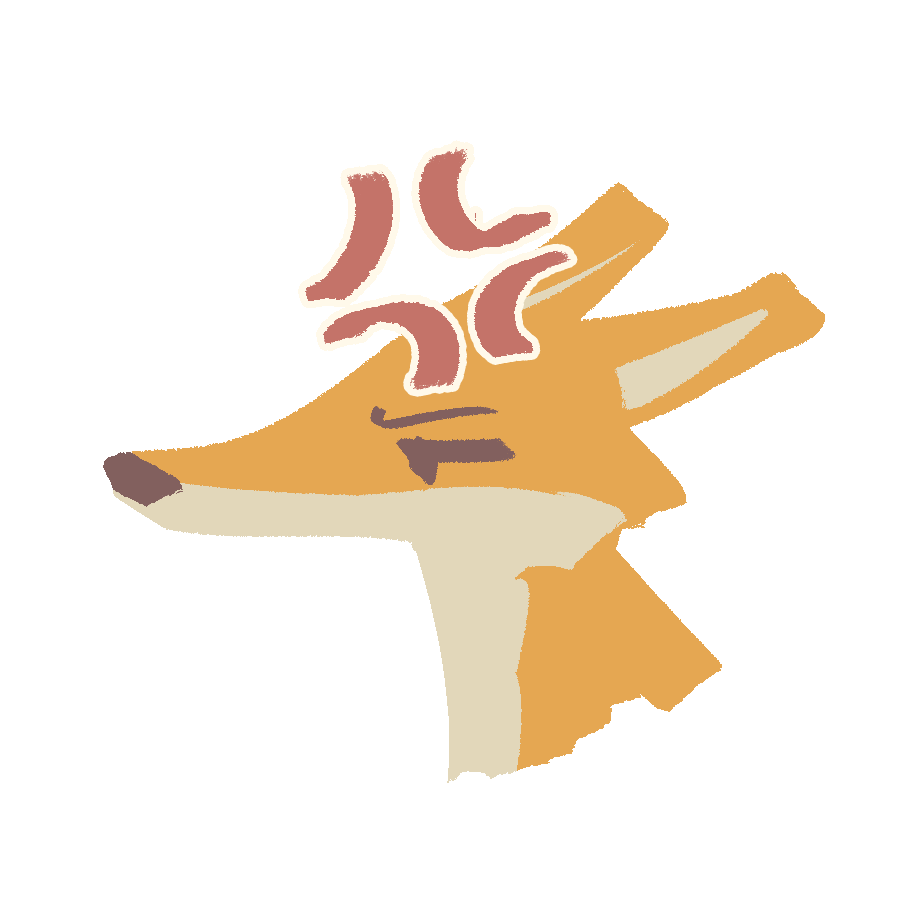 Angry Fox Sticker by zandraart for iOS & Android | GIPHY