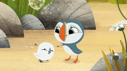 #Puffin #Rock #Puffinrock #Oona #Baba #Love #Siblings GIF by Puffin ...