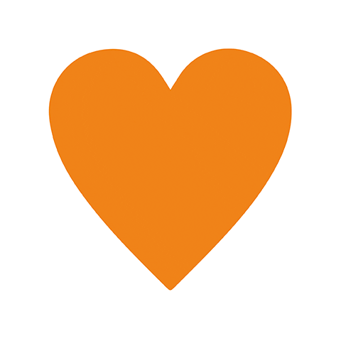 Heart Orange Sticker by Fanta Deutschland for iOS & Android | GIPHY