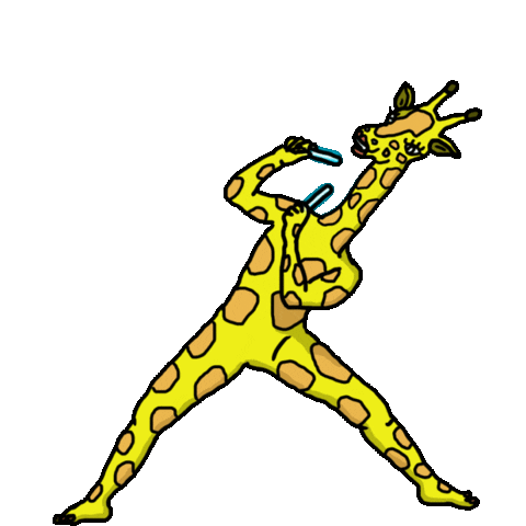 Giraffe Happy Dance Sticker for iOS & Android | GIPHY