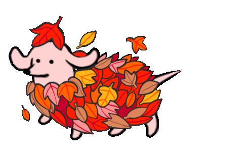 Dog Fall Sticker by Stefanie Shank for iOS & Android | GIPHY